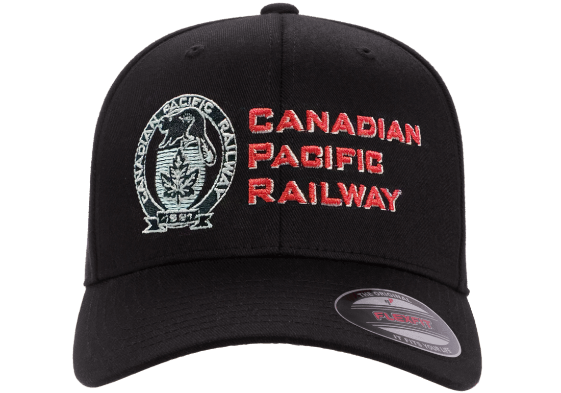Railway Cap - CPR Shield and Beaver logo Flexfit Embroidered Cap ...