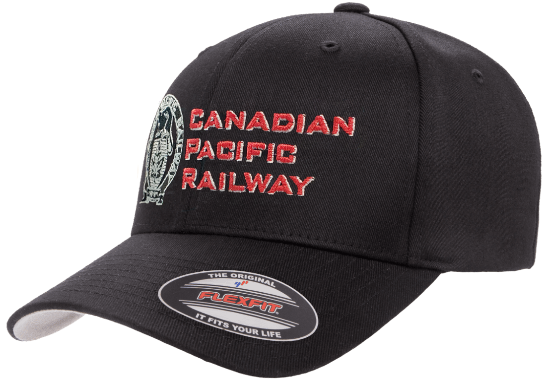 Railway Cap - CPR Shield and Beaver logo Flexfit Embroidered Cap ...